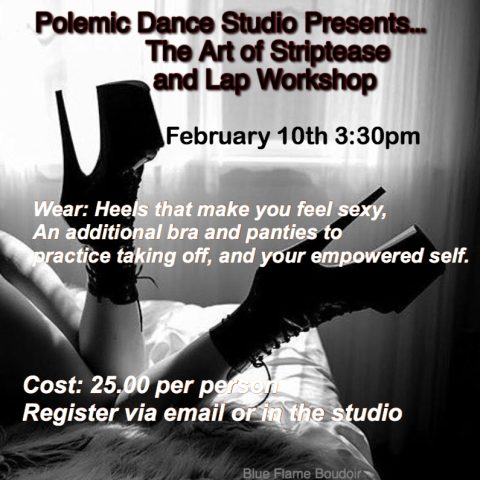 Art of Striptease and Lap Workshop - Polemic Dance & Fitness Studio